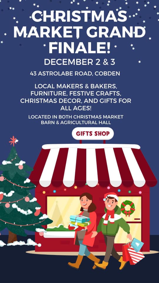 Cobden Christmas Barn - Holiday Markets - Taste of the Valley