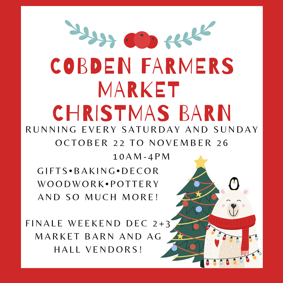 Cobden Christmas Barn - Holiday Markets - Taste of the Valley